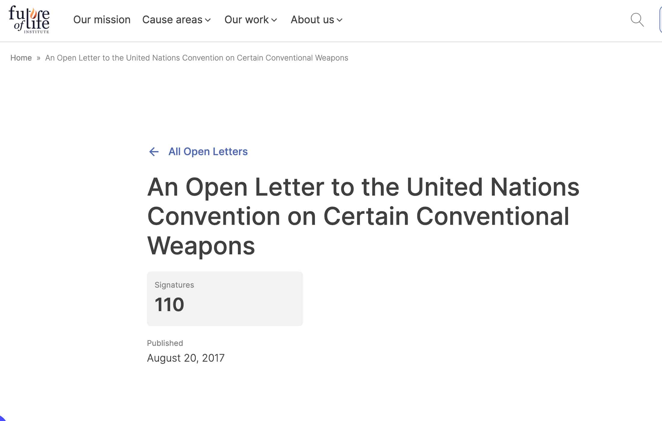 Elon Musk and AI Experts Urge U.N. to Regulate Autonomous Weapons